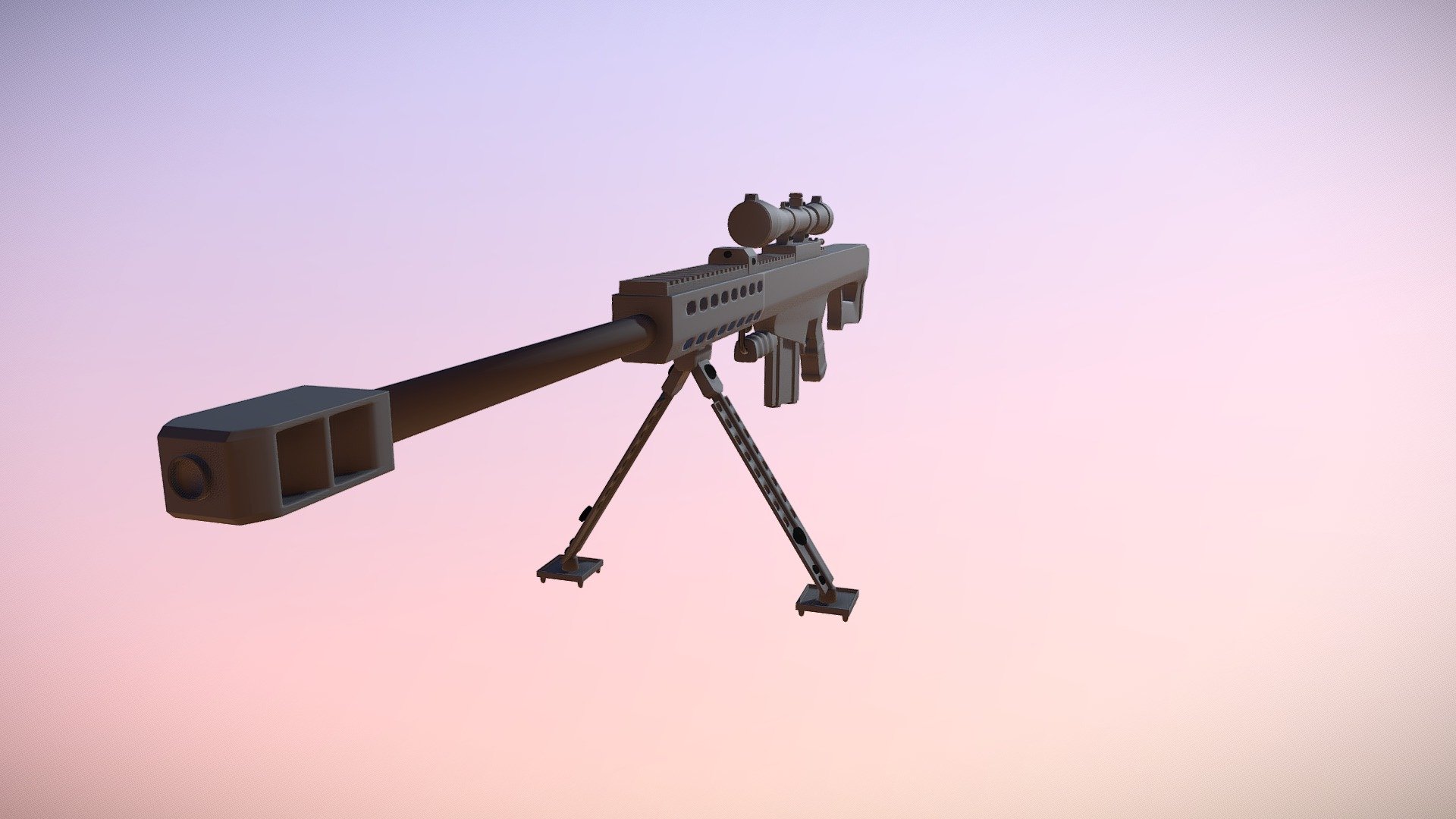 Sniper Rifle - 3D model by ThunderArtist (@thunderlight) [4c0a290 ...