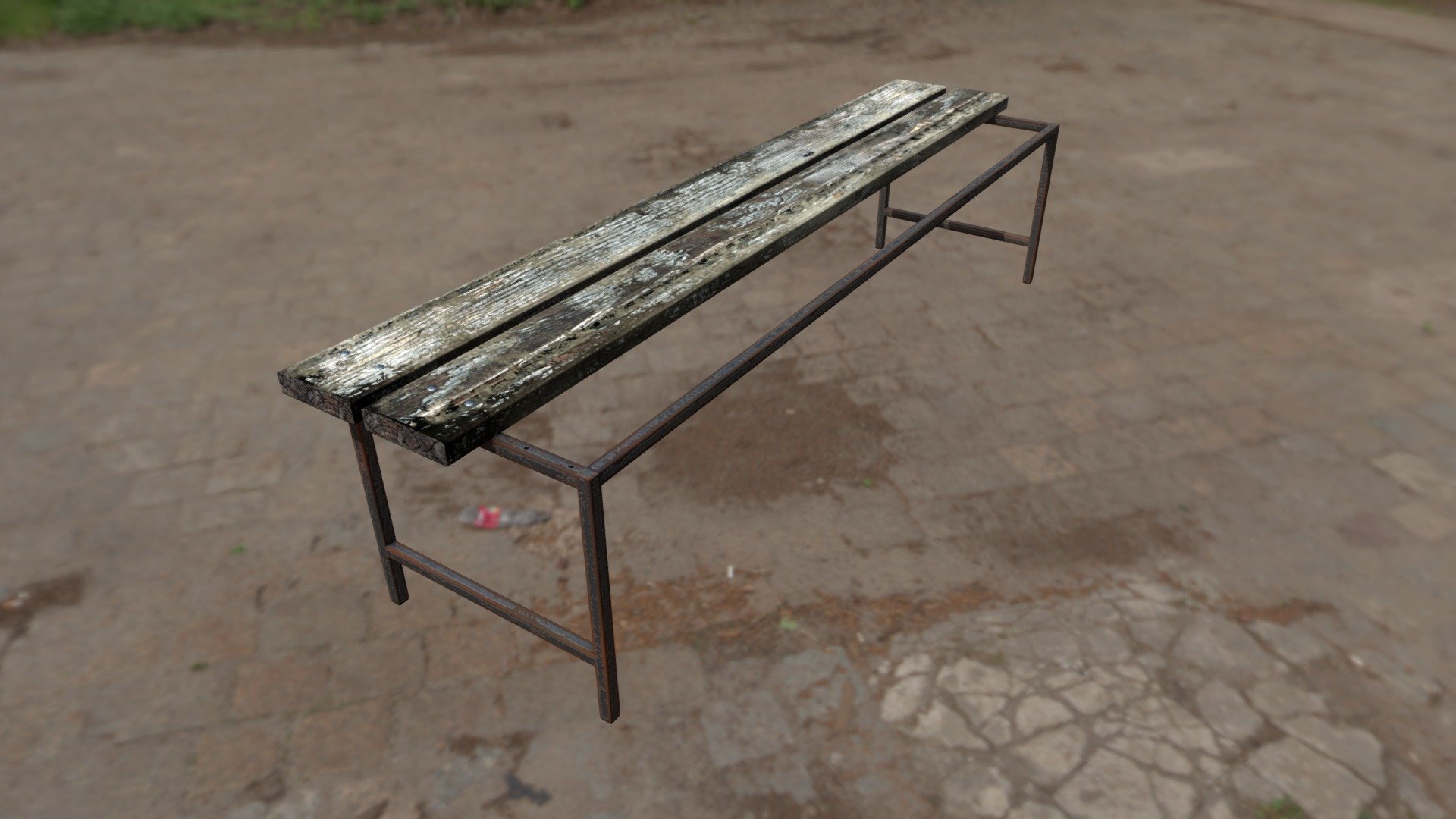 Bench 2 Old - 3D model by The Eye (@theeyegame) [4c0b0f8] - Sketchfab