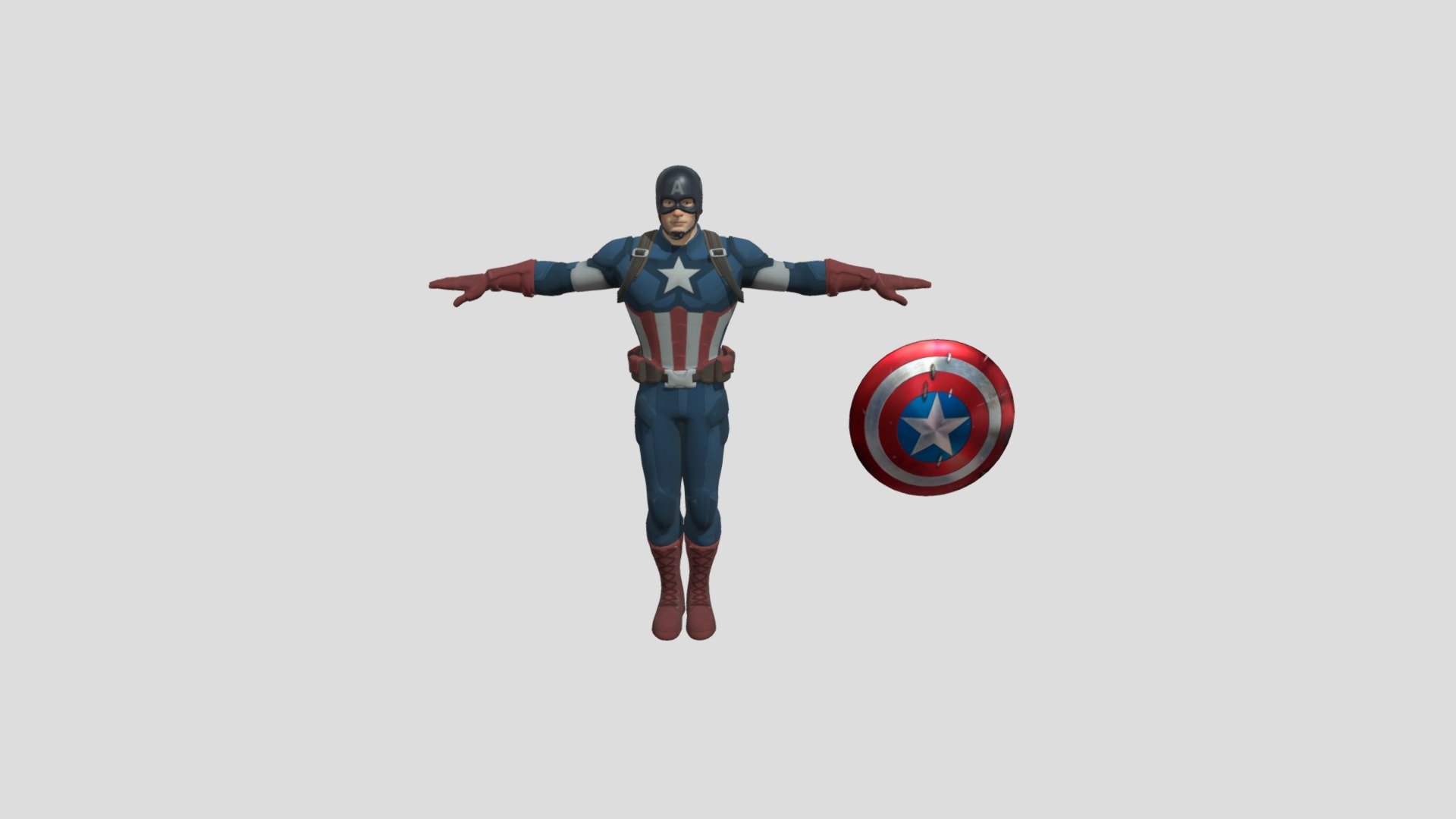 Captain America - Download Free 3D model by moktadir [4c0bc4b] - Sketchfab