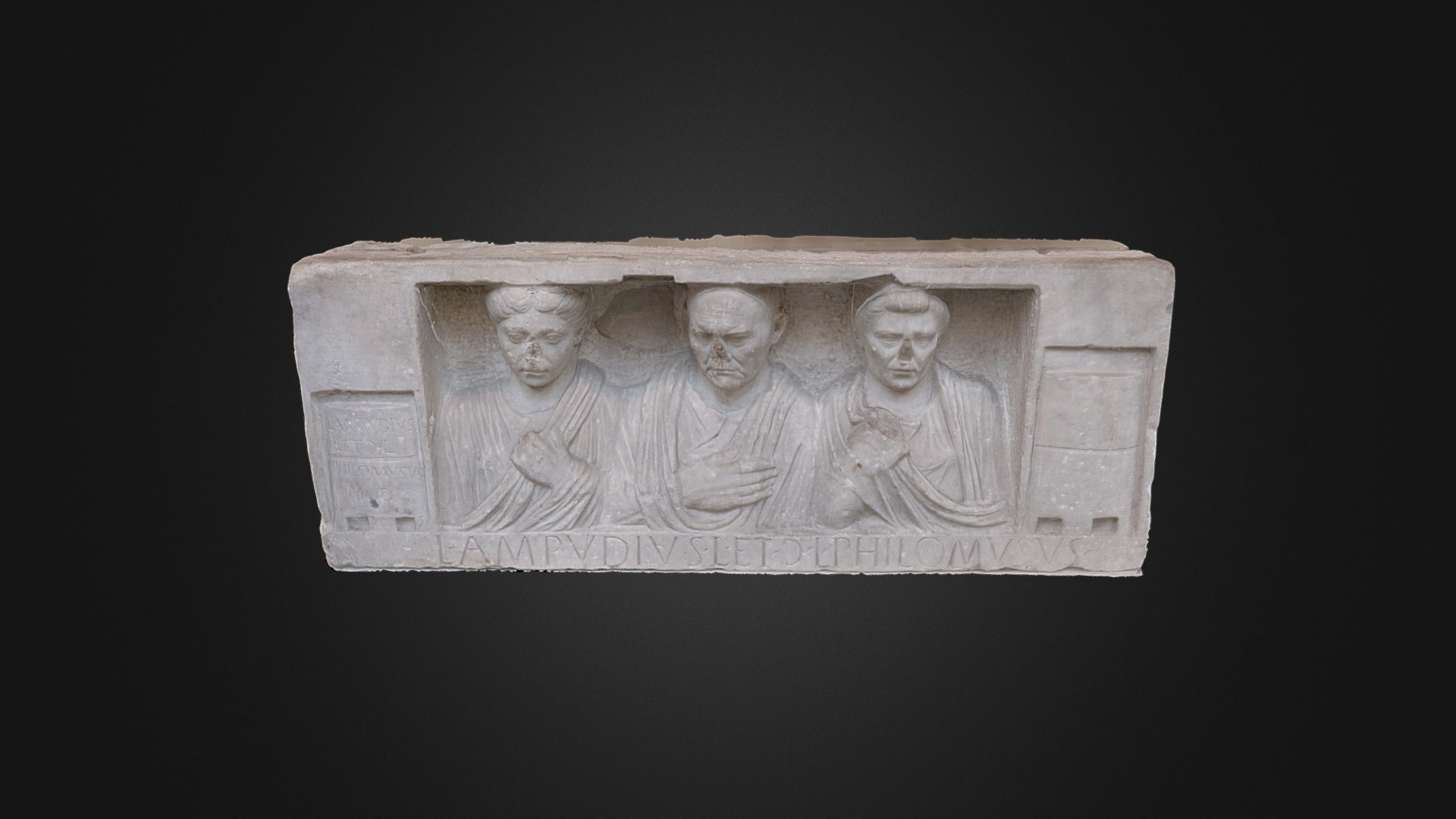 Stone funerary relief - Download Free 3D model by The British Museum ...