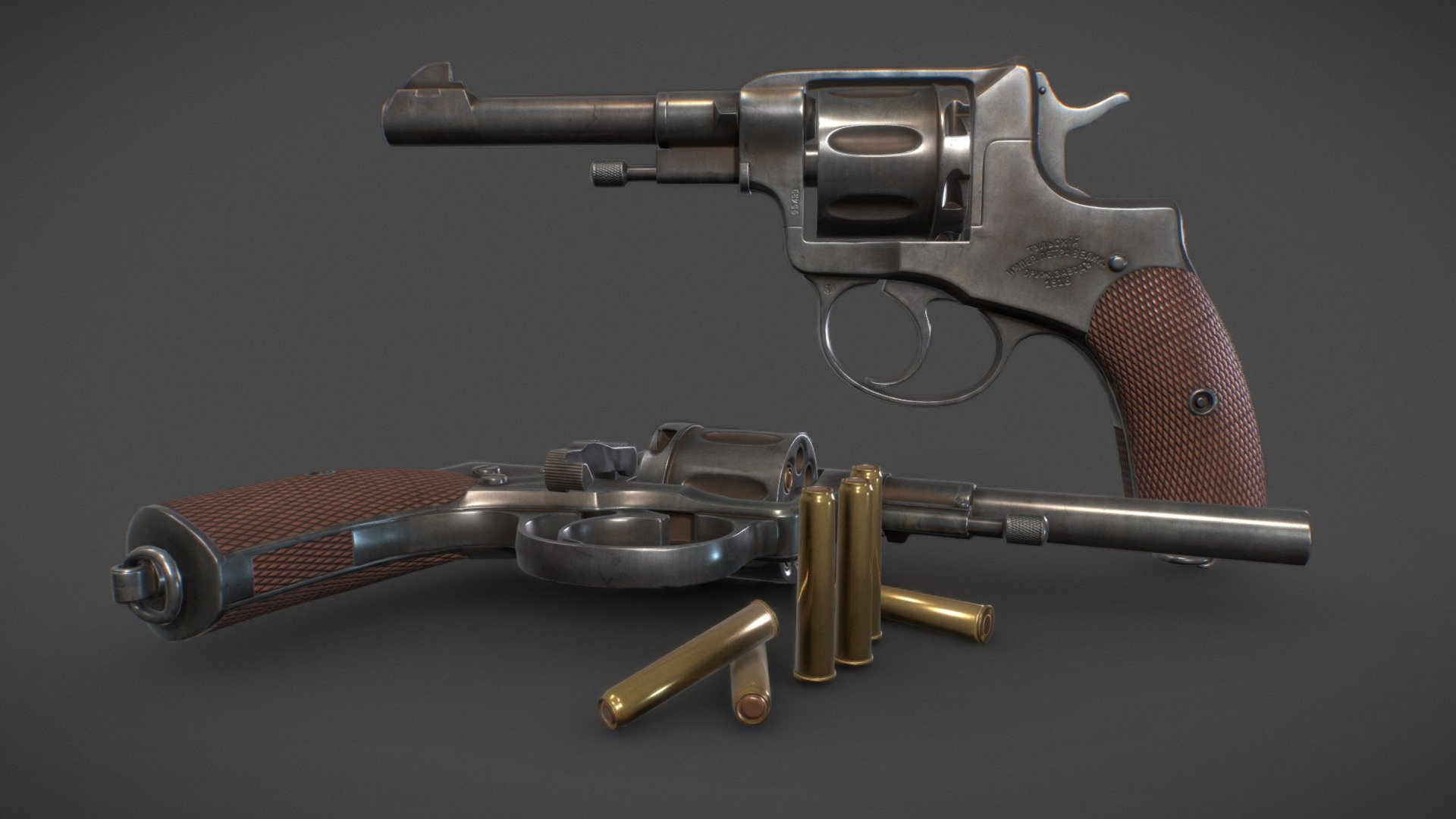 Nagant - 3D model by Simplix [4c0e2fc] - Sketchfab