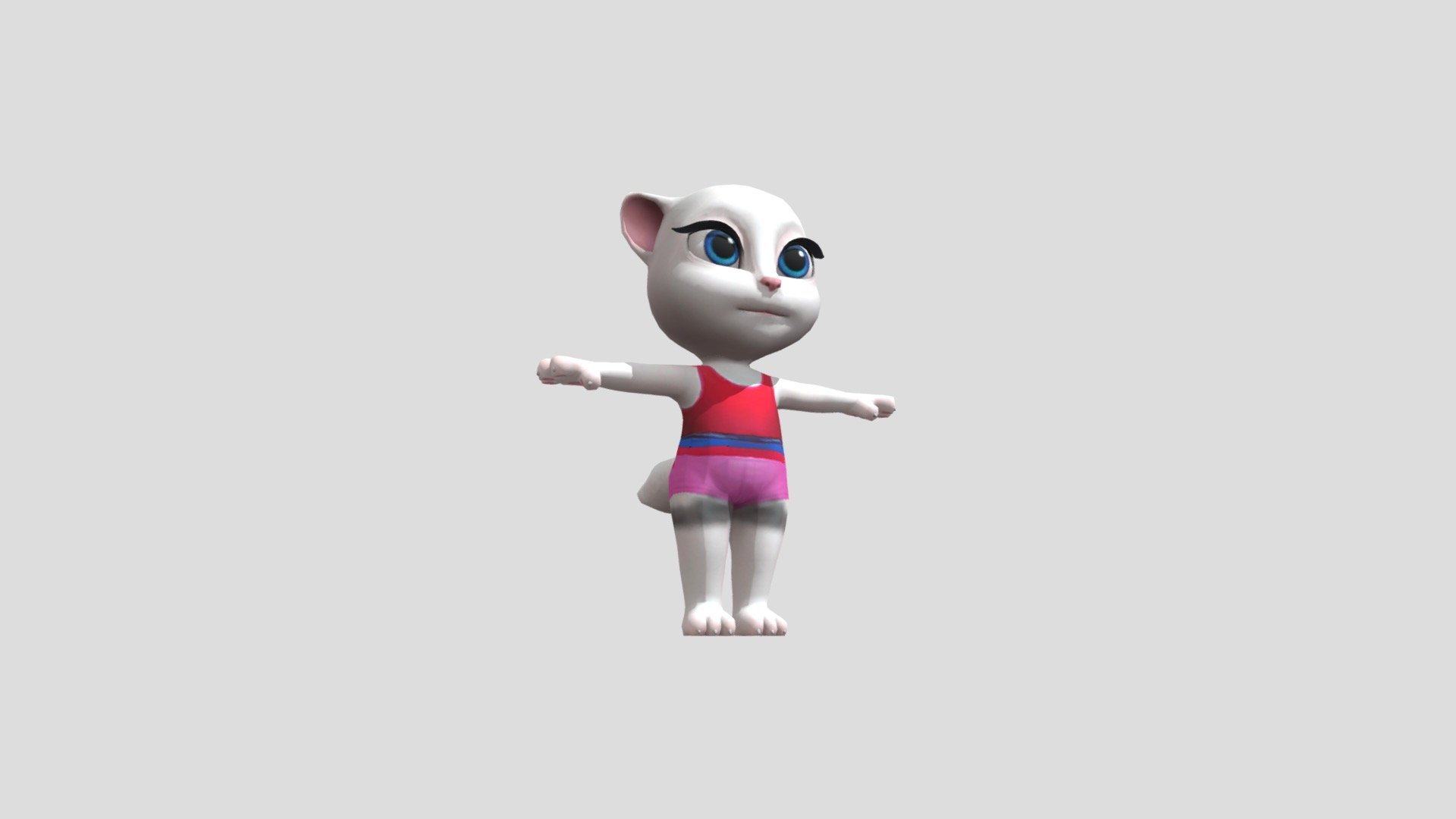 Talking Tom Bubble Shooter: Talking Angela - Download Free 3D model by ...
