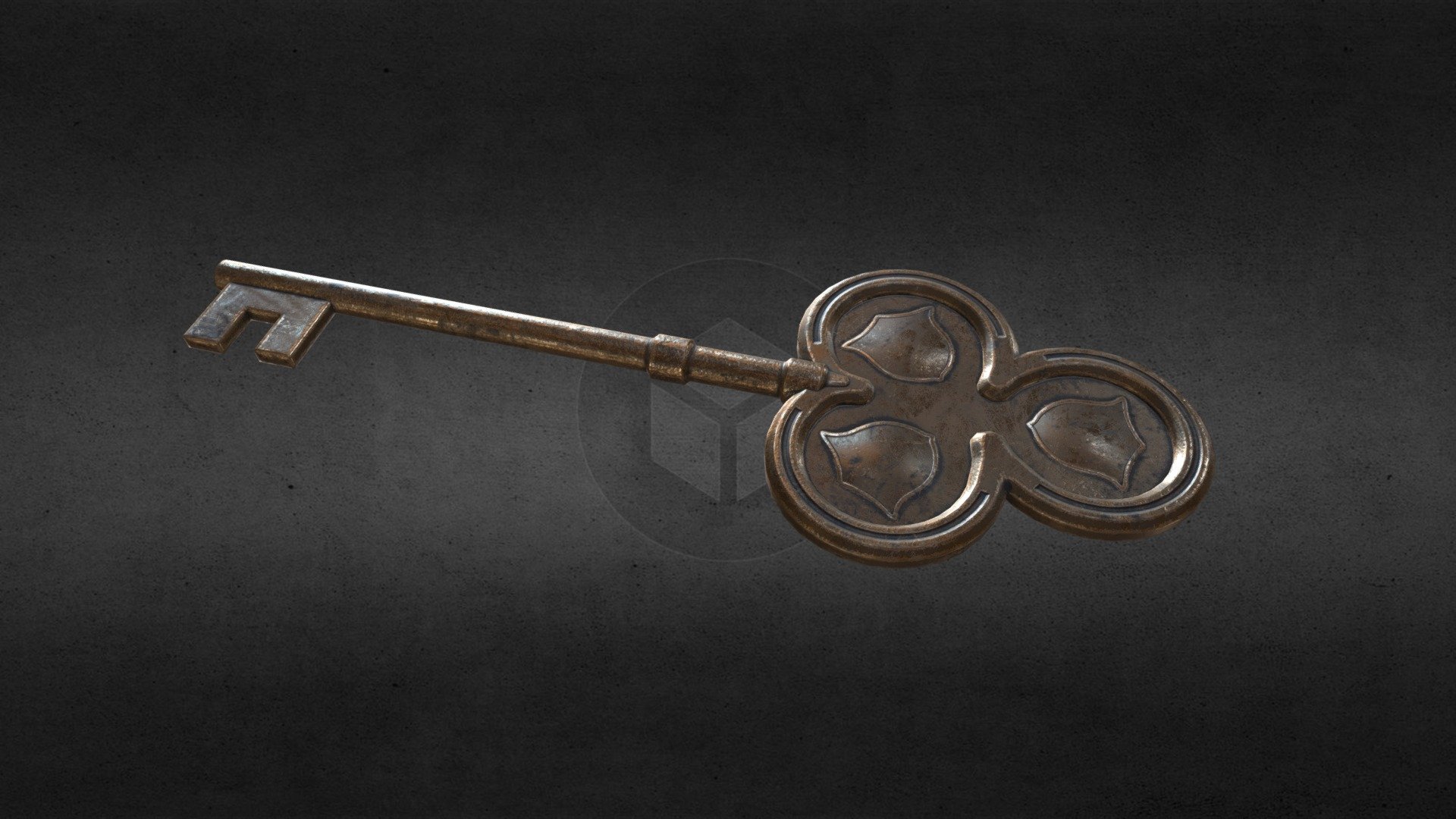 Gold Key - 3D model by Russ (@Russell.Linn) [4c0fa30] - Sketchfab