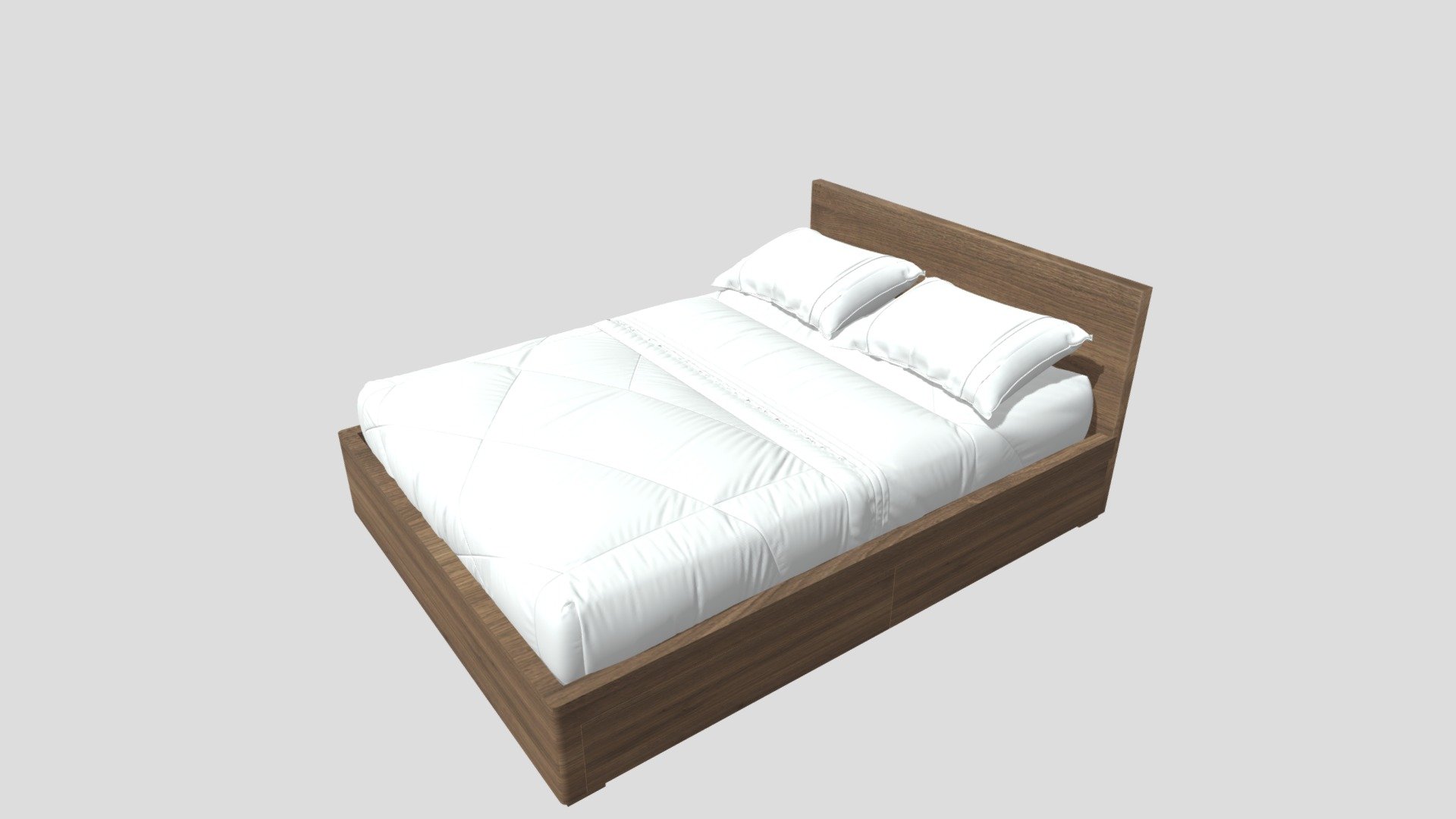 Letto in legno6 - 3D model by erytros [4c1054f] - Sketchfab