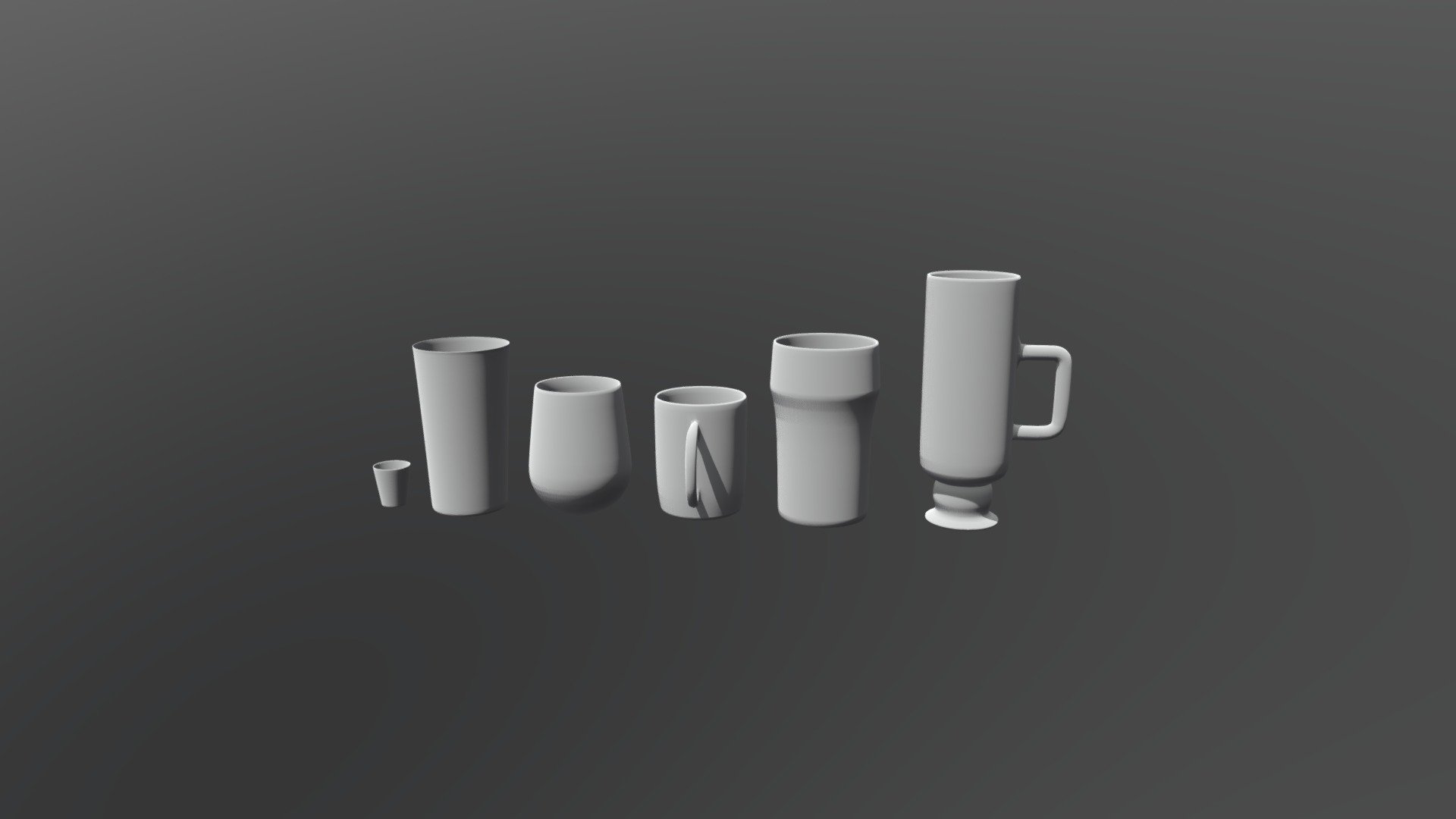 Glass Cups (zip) - Download Free 3D model by MostLegitNinja [4c11bf0 ...