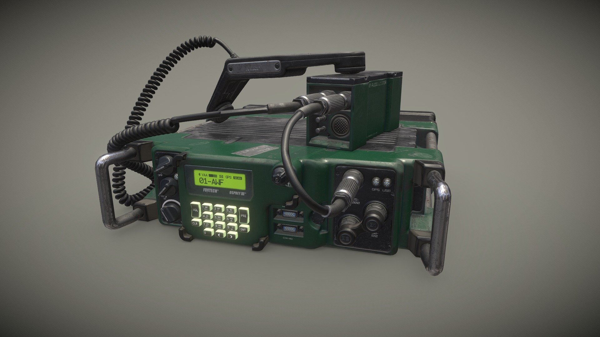 Military Radio - 3D model by Jessica (@jessique) [4c13808] - Sketchfab