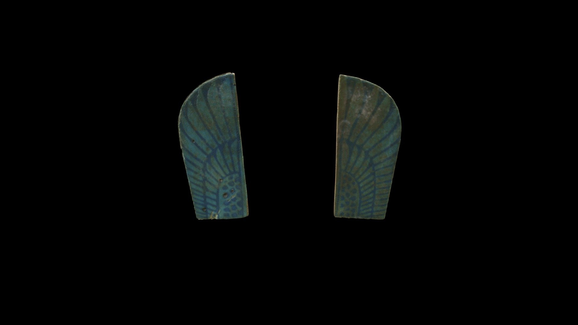 Horus Falcon Wings - Download Free 3D model by Harvard Museum of the ...