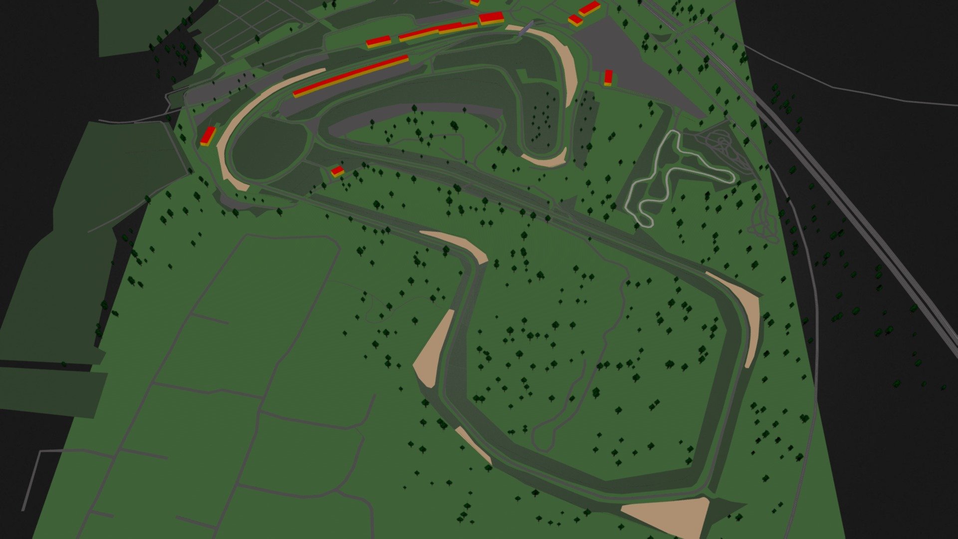 Brands Hatch export from OpenStreetMap - 3D model by Pot8oSh3D ...