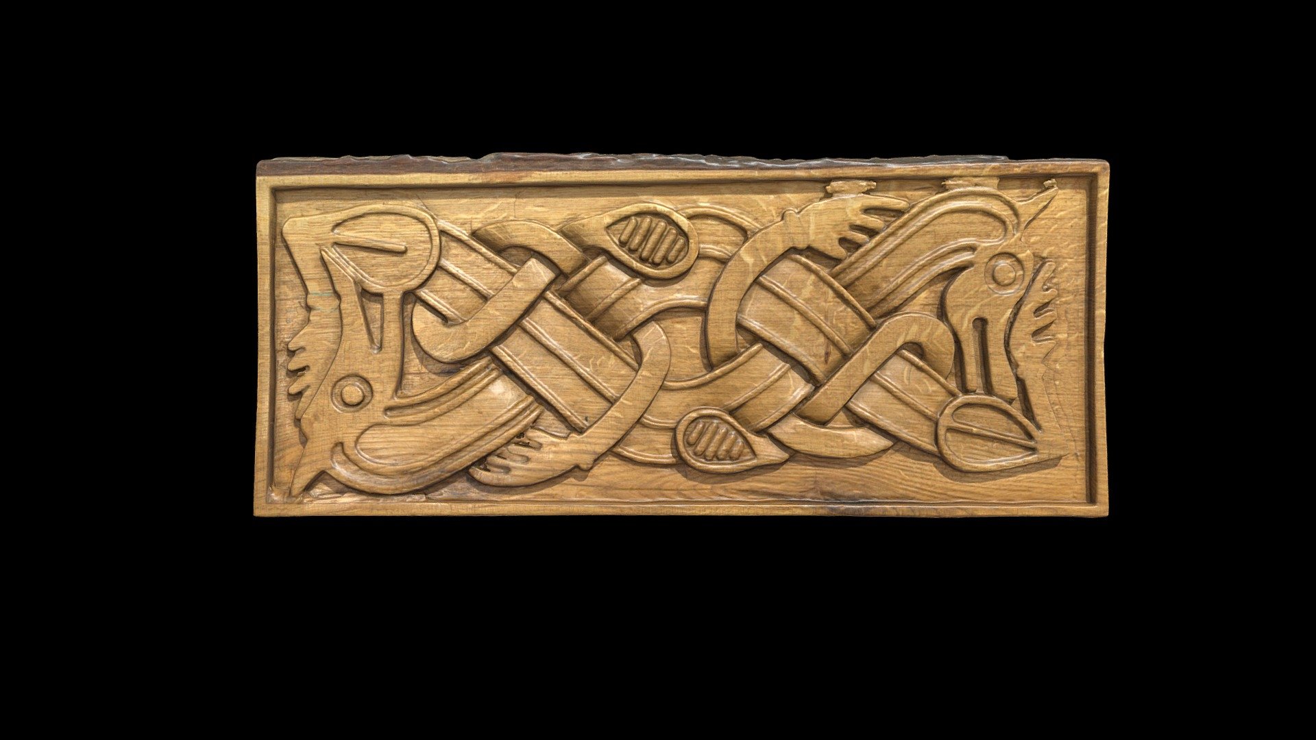Anglo-Saxon Dragon Carving - Download Free 3D model by The Sutton Hoo ...