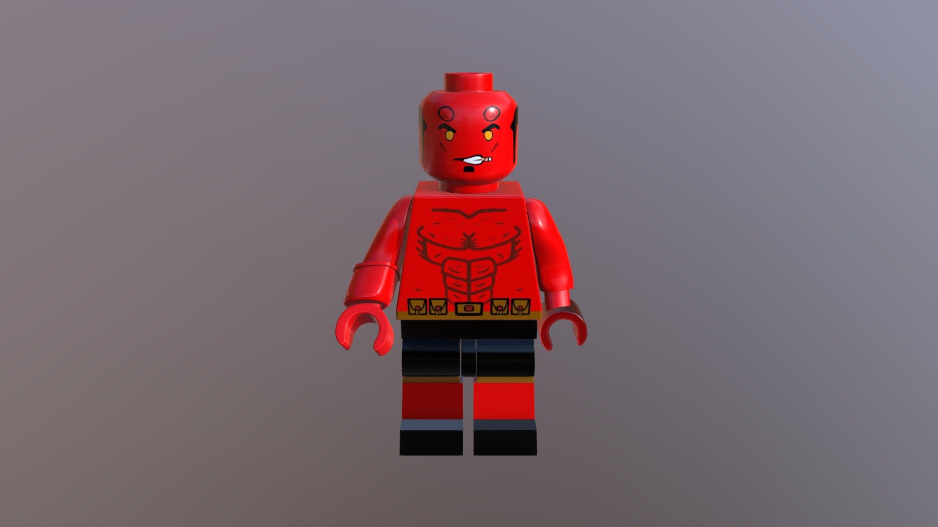 Lego Hellboy - 3D model by amozaya [4c16503] - Sketchfab