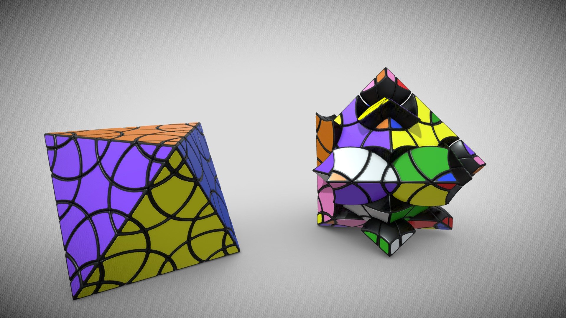 VeryPuzzle Clover Octahedron - 3D model by SonnyG1 [4c165ed] - Sketchfab