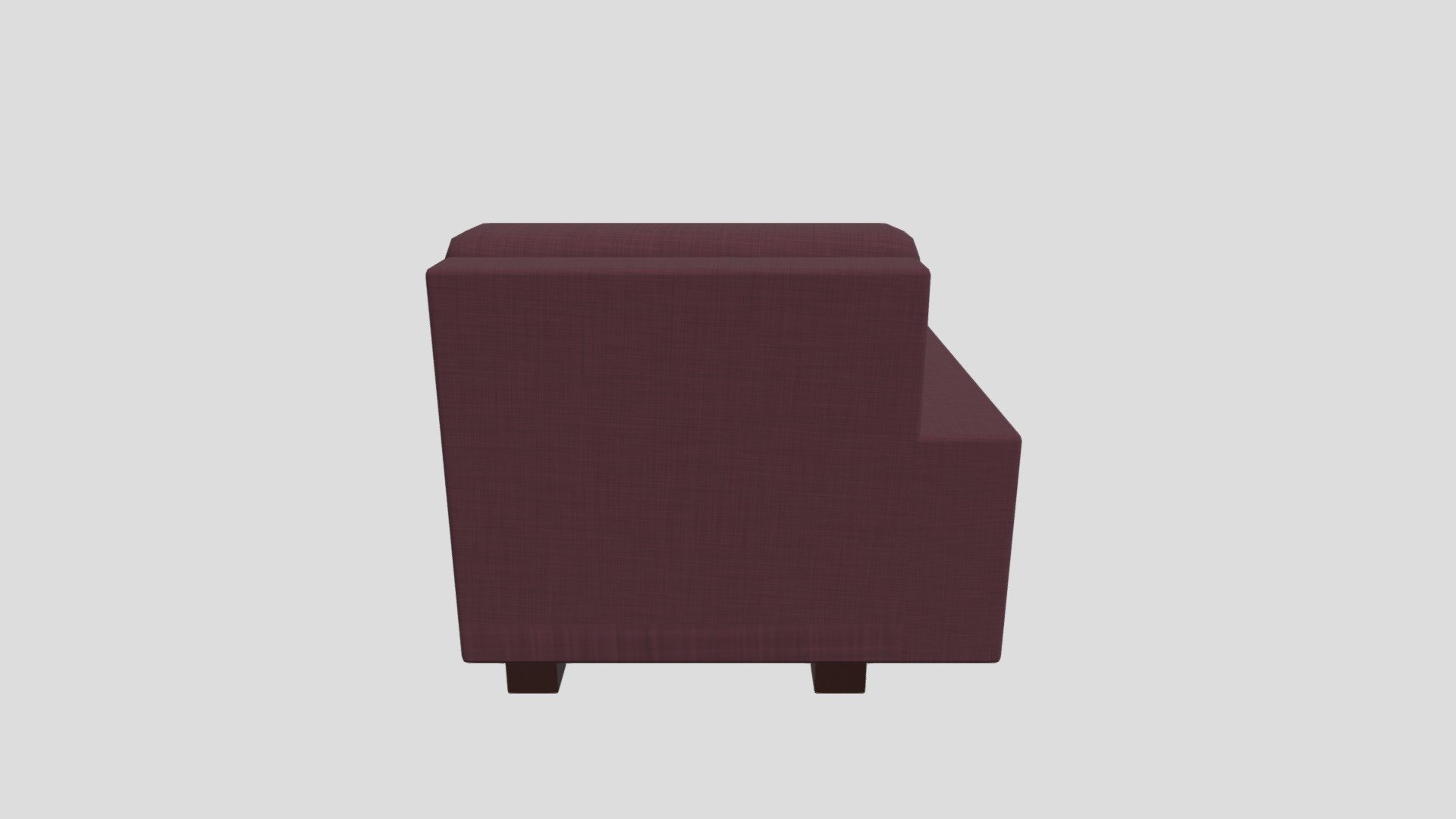 Left Facing Arm Chair - 3D model by StephanieMusic [4c17b2f] - Sketchfab