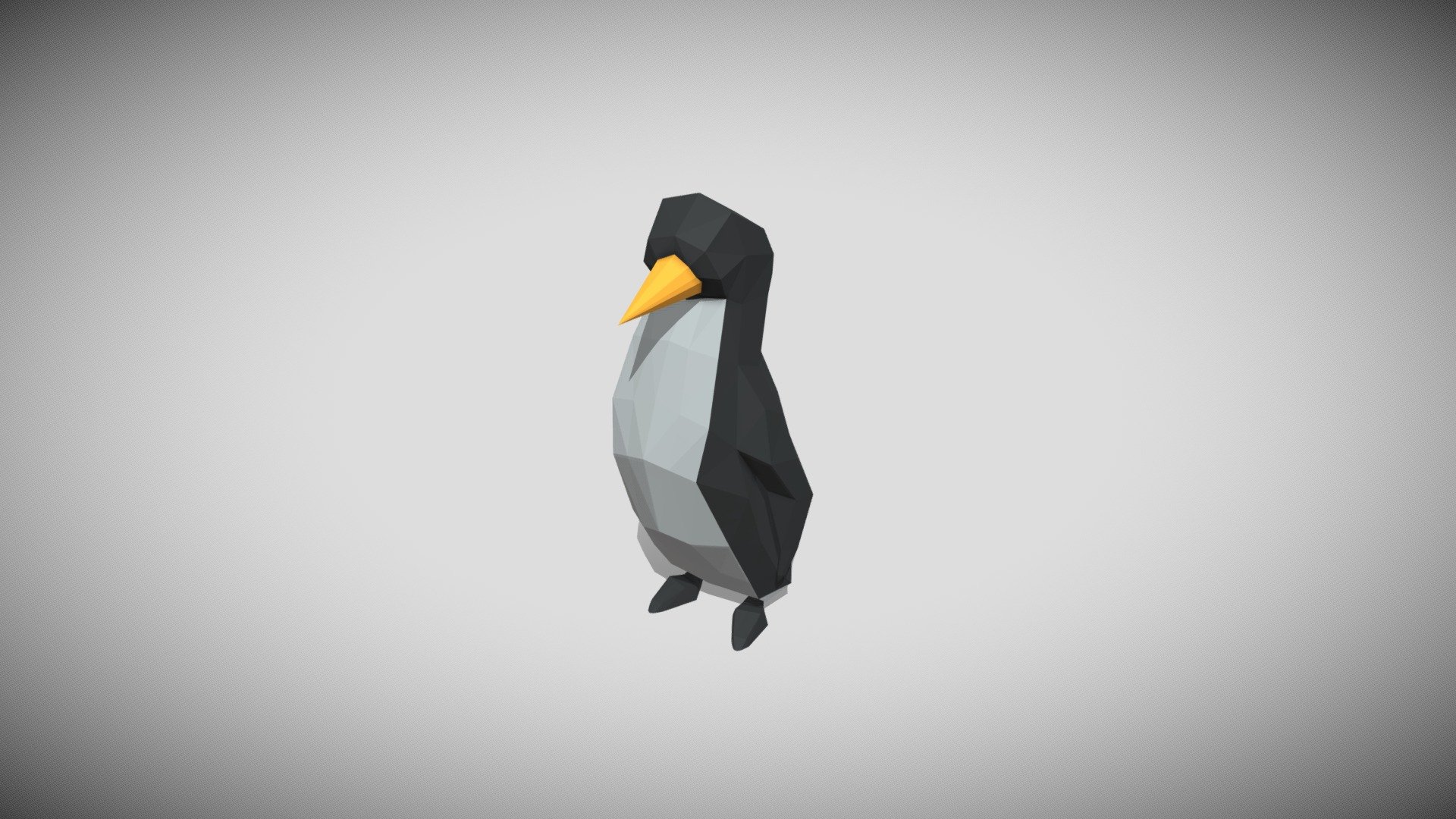 Low Poly Penguin - Buy Royalty Free 3D model by AssetSource [4c17e59 ...
