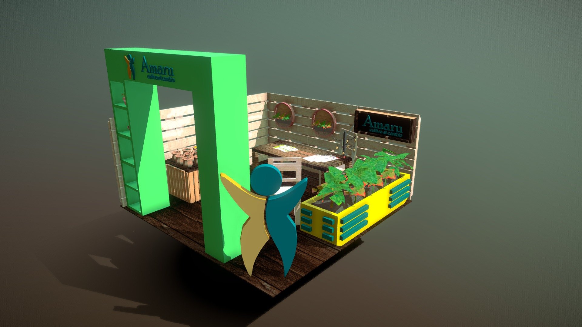 AMARU-Galeria Ambiental/REDA - 3D model by Stgo Design (@stgodesign ...