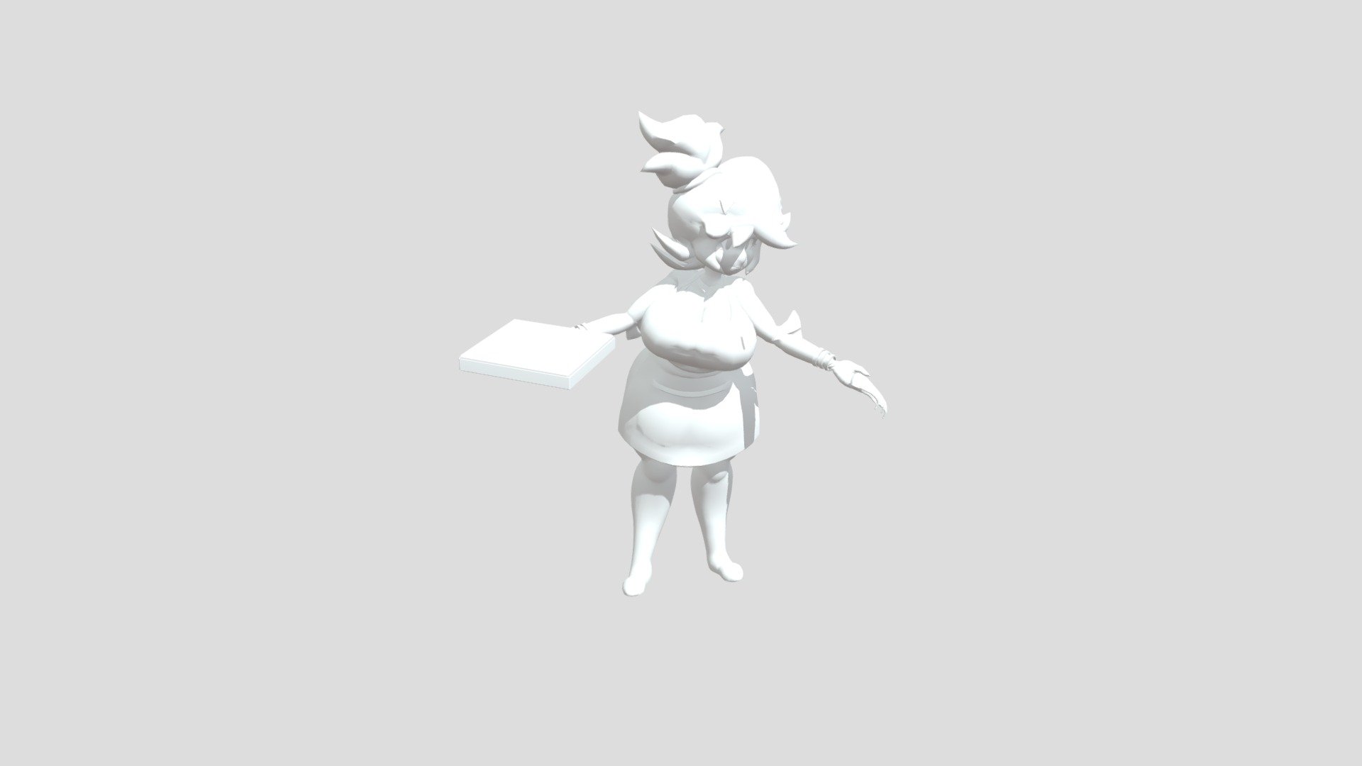 Chiku 3D print pose statue/miniature (SFW) - Download Free 3D model by ...