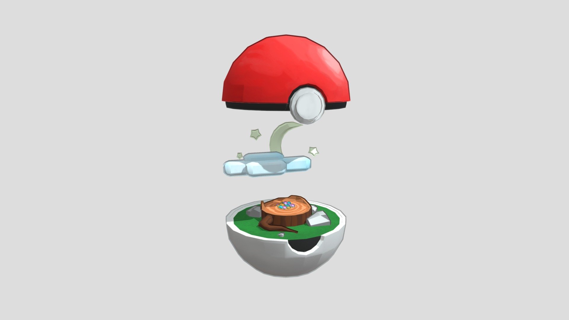 Pokeball Environment - 3D model by Aeryn Wegner (@Atrop) [4c1a7c2 ...