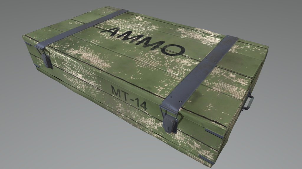 Ammo Crate PBR - Download Free 3D model by avhatar [4c1ae64] - Sketchfab