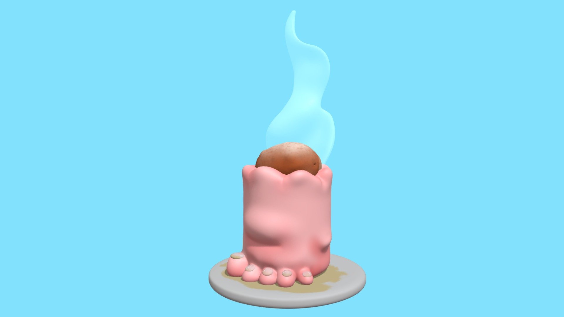 Cunch™ Brand Potato Foot - 3D model by deadzebra [4c1d7fa] - Sketchfab