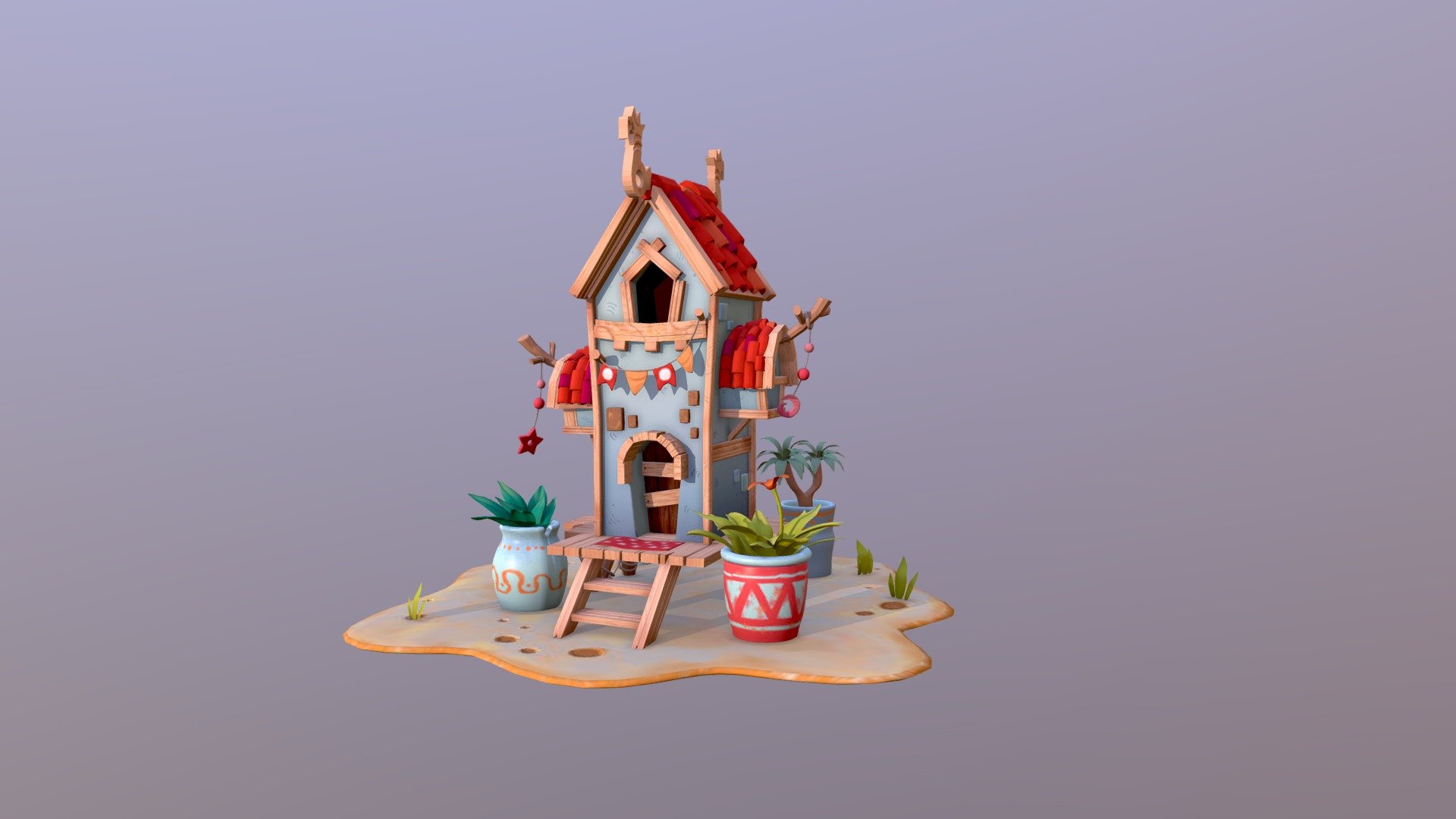 3D shack - 3D model by adele (@buttonmii) [4c1de59] - Sketchfab
