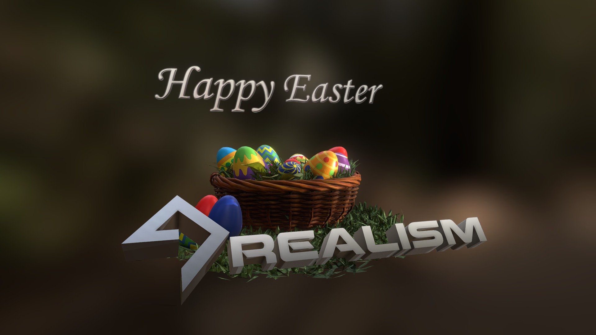 Happy Easter - 3D model by 4DRealism [4c1e785] - Sketchfab