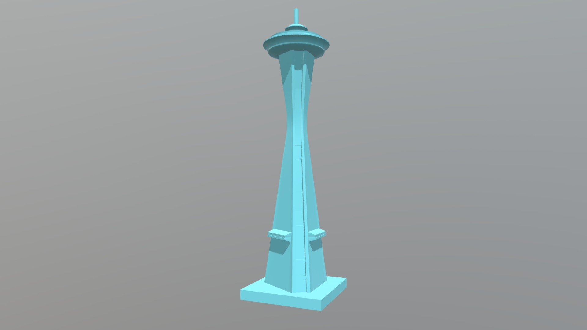 Low Poly Space Needle - Download Free 3D model by Mejje Moblie Coffee ...
