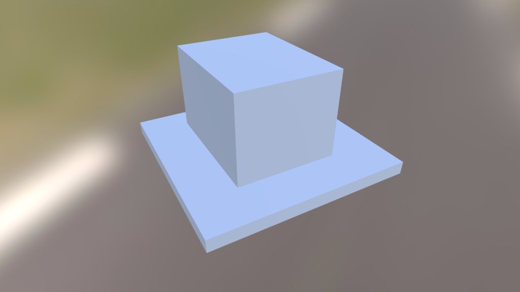 Cube With Podium - 3D model by Litruv (@LitruvBoonzy) [4c1f28a] - Sketchfab
