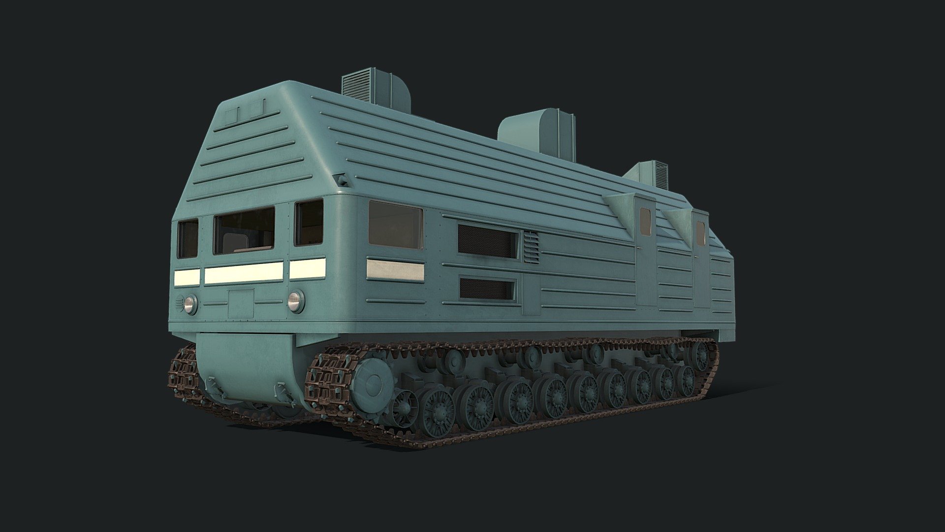TES-3 Transportable Nuclear Power Plant - Buy Royalty Free 3D model by ...