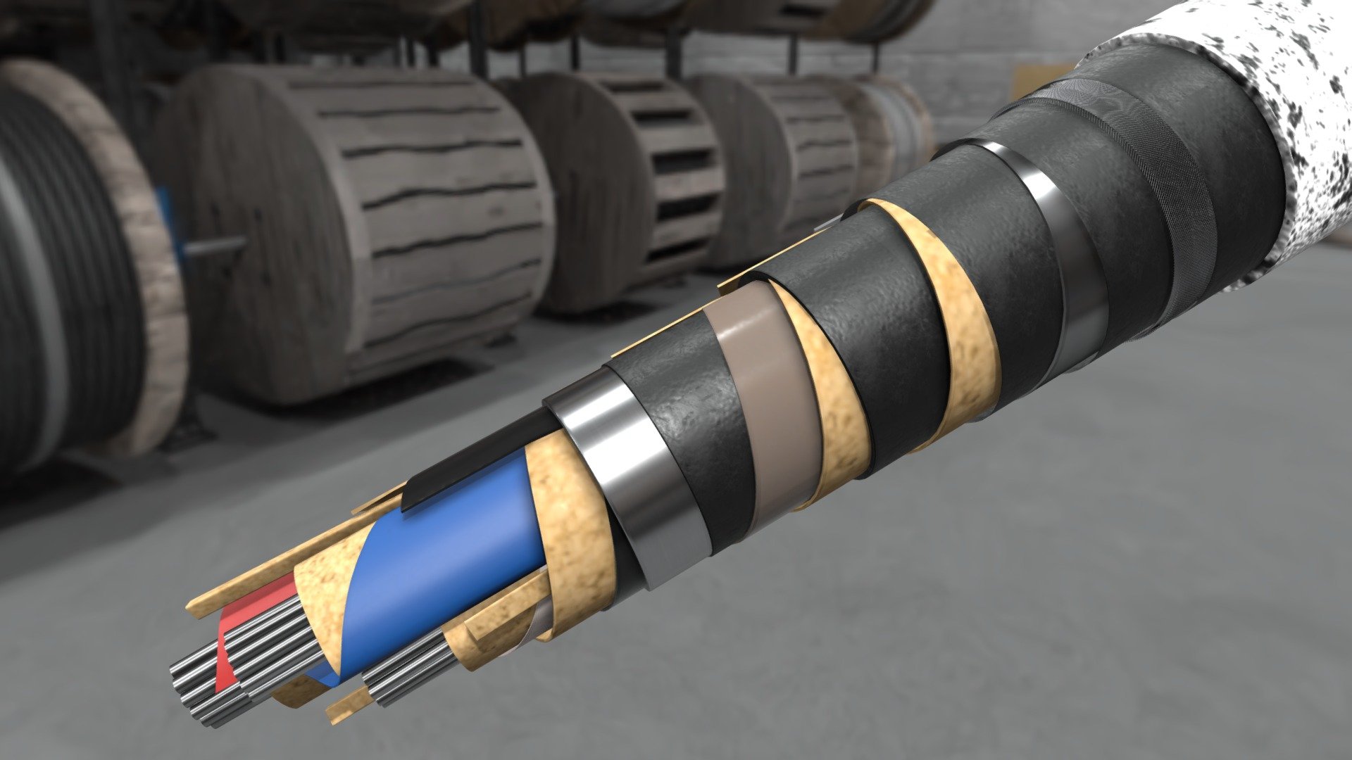 АСБл 3х120 - 6кВ (мн) - 3D model by sts-kabel [4c22d6a] - Sketchfab