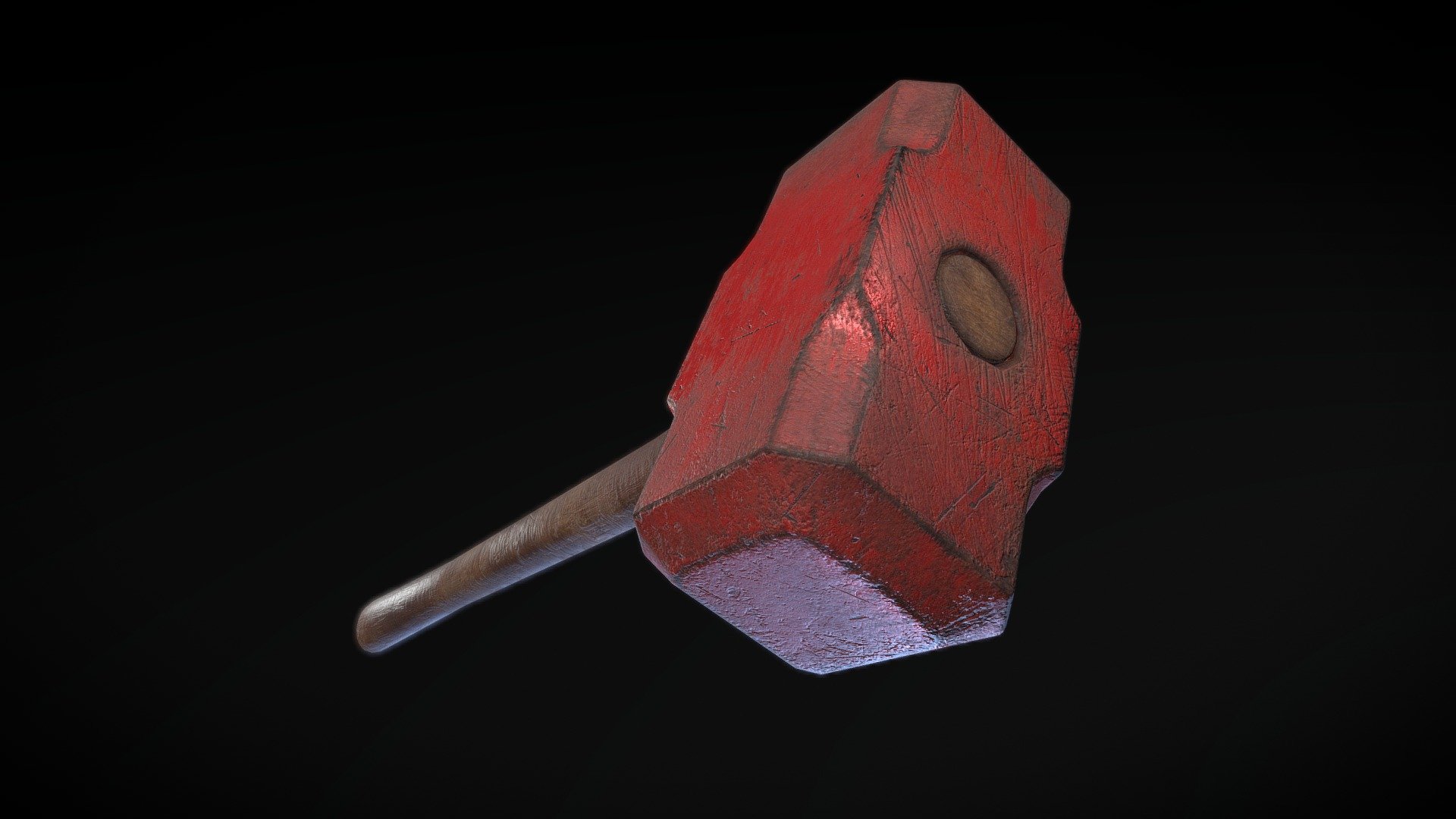 Carved Wooden Hammer - 3D model by José HB Moreira (@zehhbmoreira ...