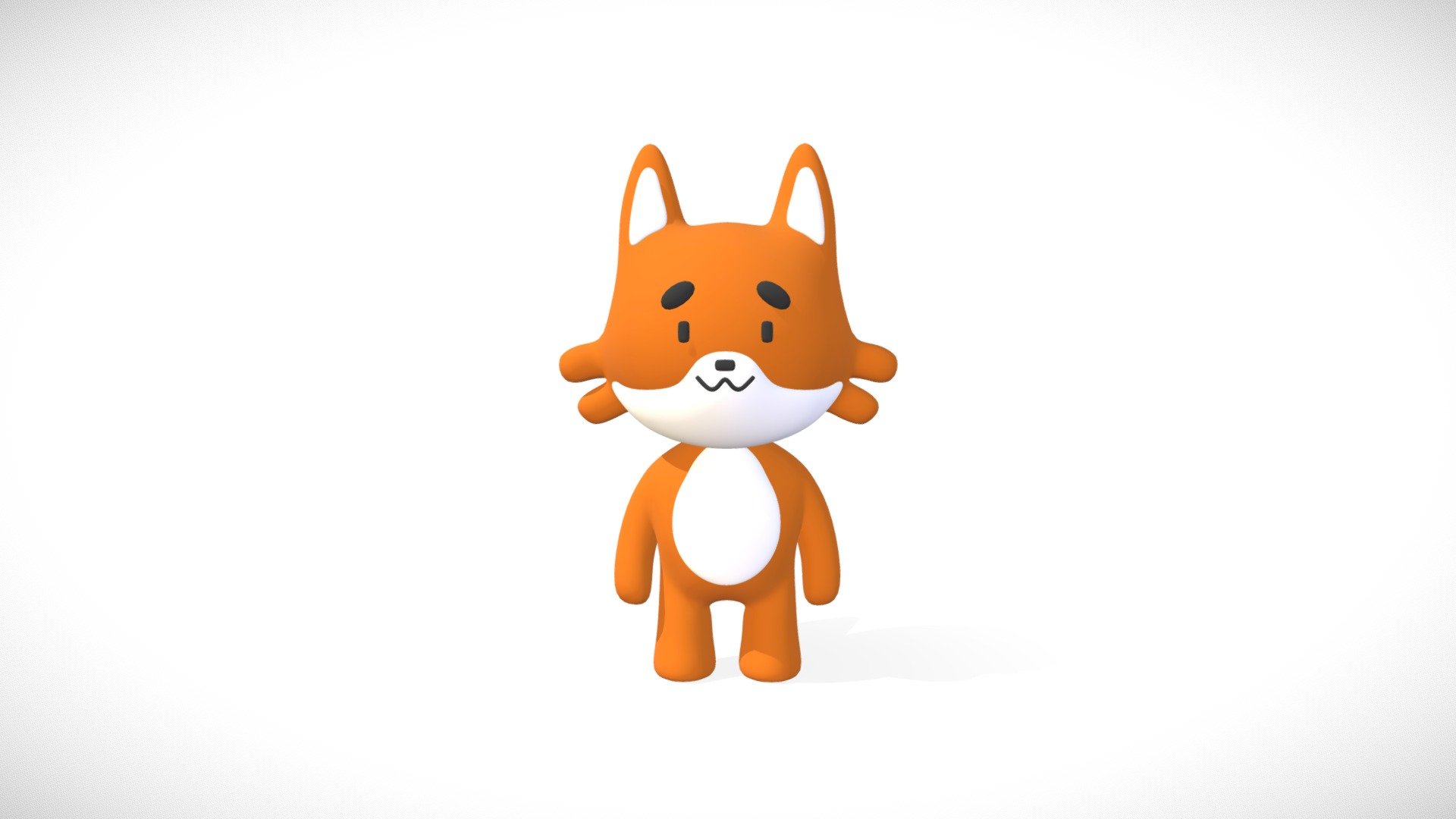 3D stylized fox game character - Download Free 3D model by ameeerr ...