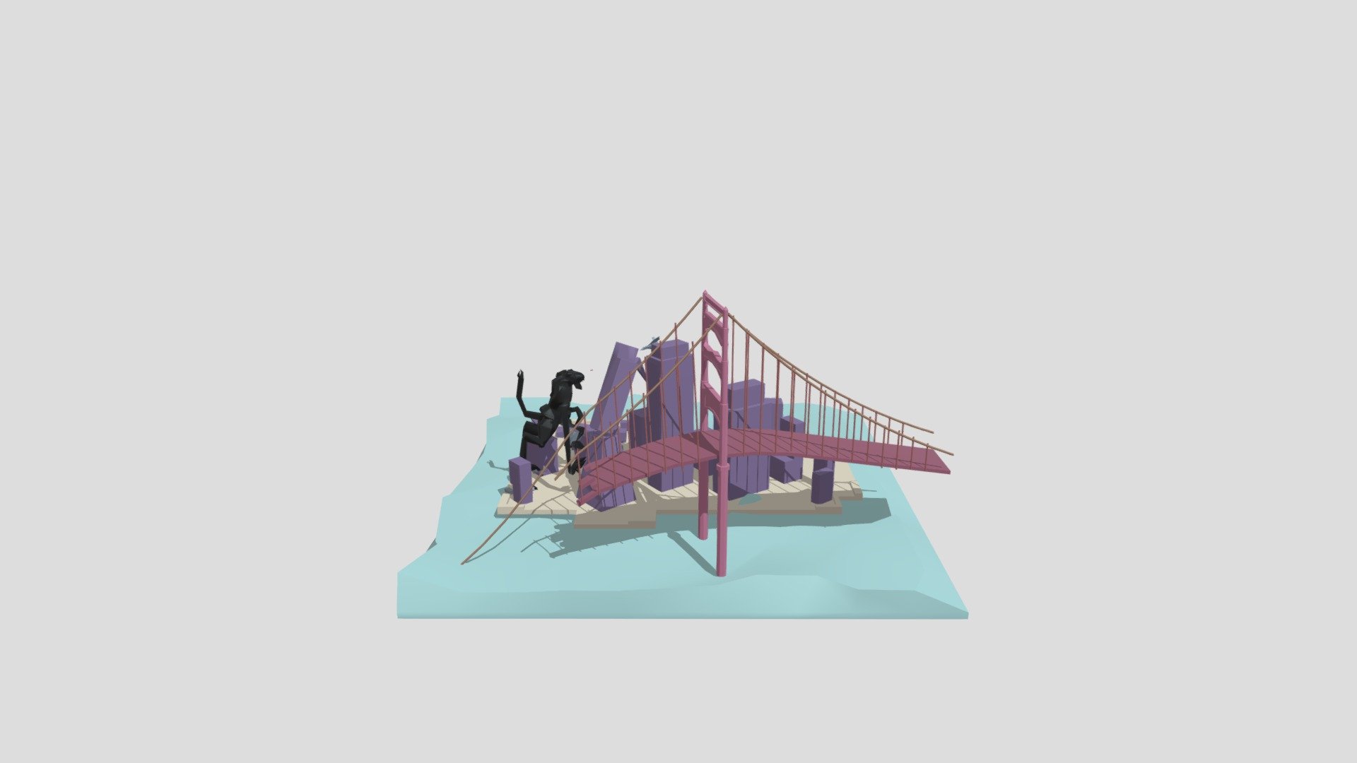 Cloverfield In San Francisco - 3D model by NahuelQuispe [4c25616 ...
