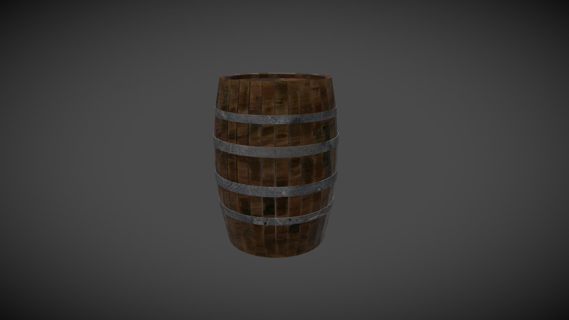 Whiskey Barrel - 3D model by ewanwinter [4c26075] - Sketchfab
