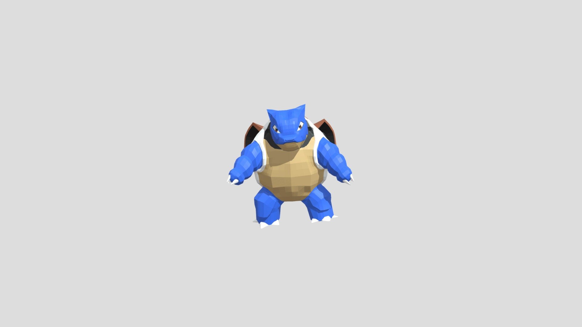 Blastoise - Download Free 3D model by gasperblk [4c2908e] - Sketchfab