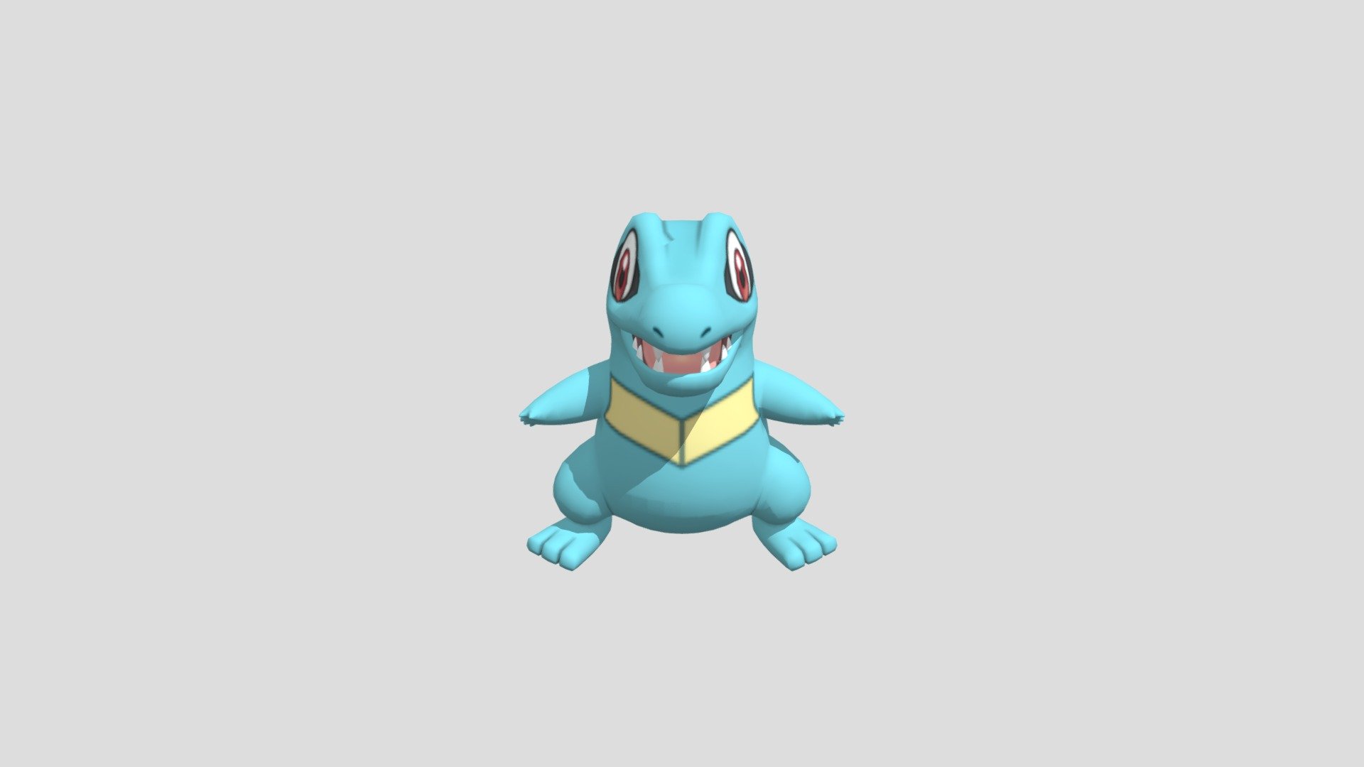 Totodile - Download Free 3D model by nguyenlouis32 [4c295ae] - Sketchfab
