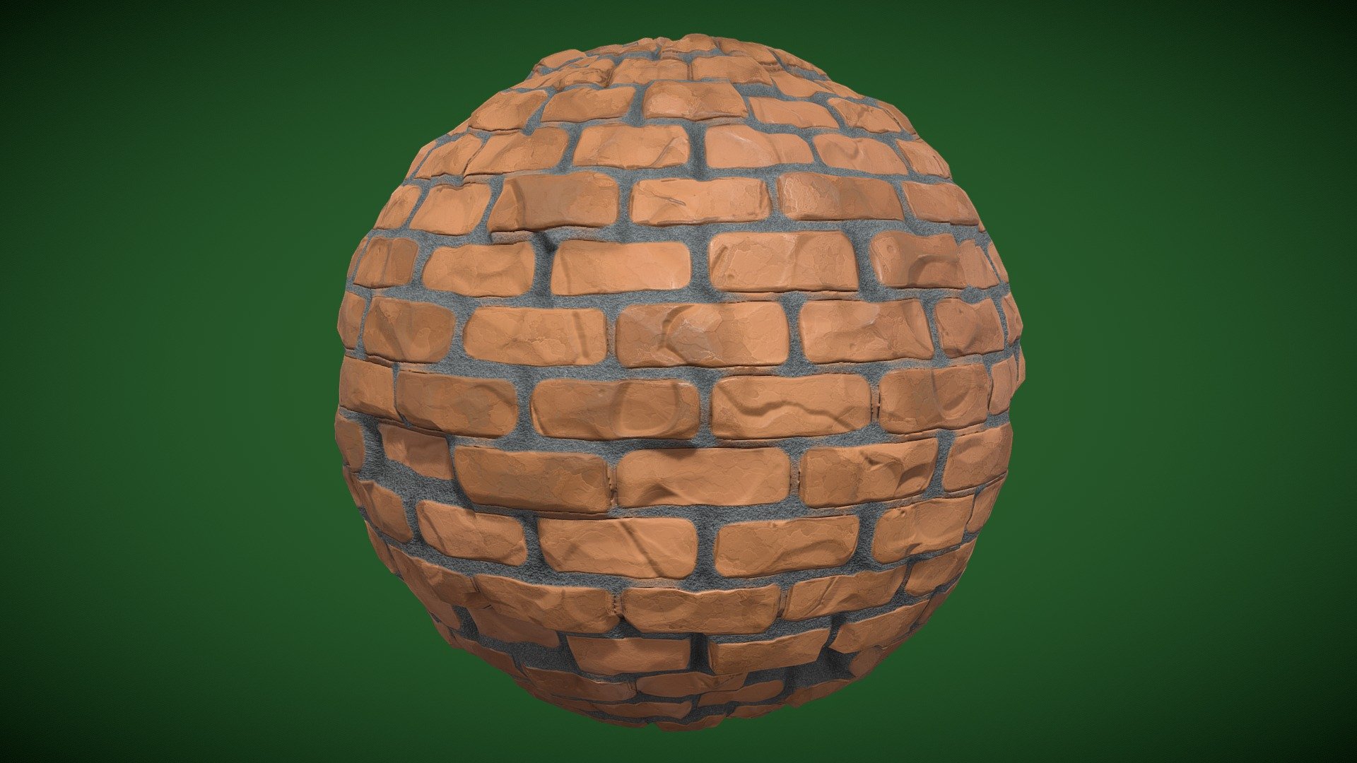 Stylized Brick Wall Material 02 - Buy Royalty Free 3D model by ...
