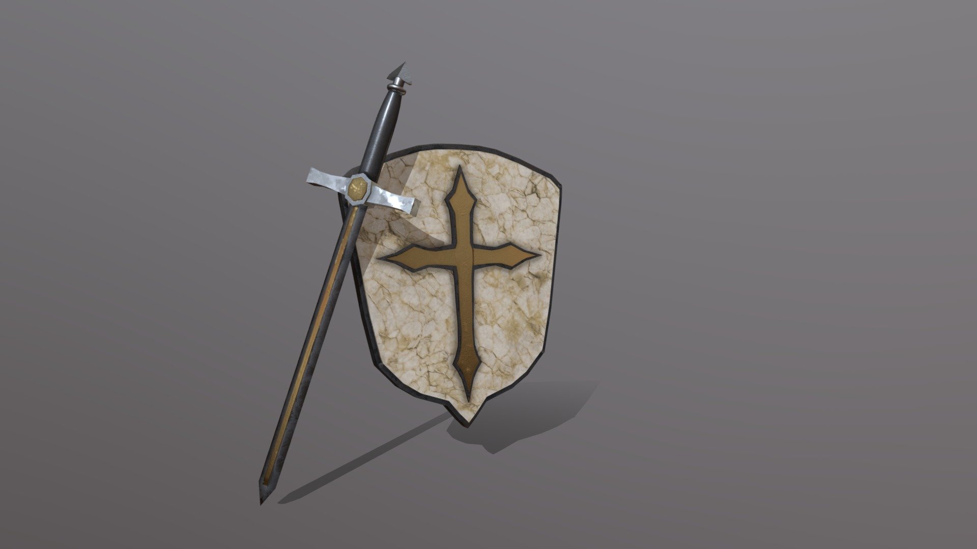 Holy Shield and Sword - 3D model by OliverWebb [4c2a164] - Sketchfab