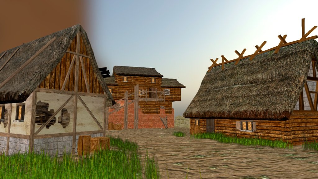 Medieval Village - 3D model by Game Ready Art (@jesperbj) [4c2c741 ...