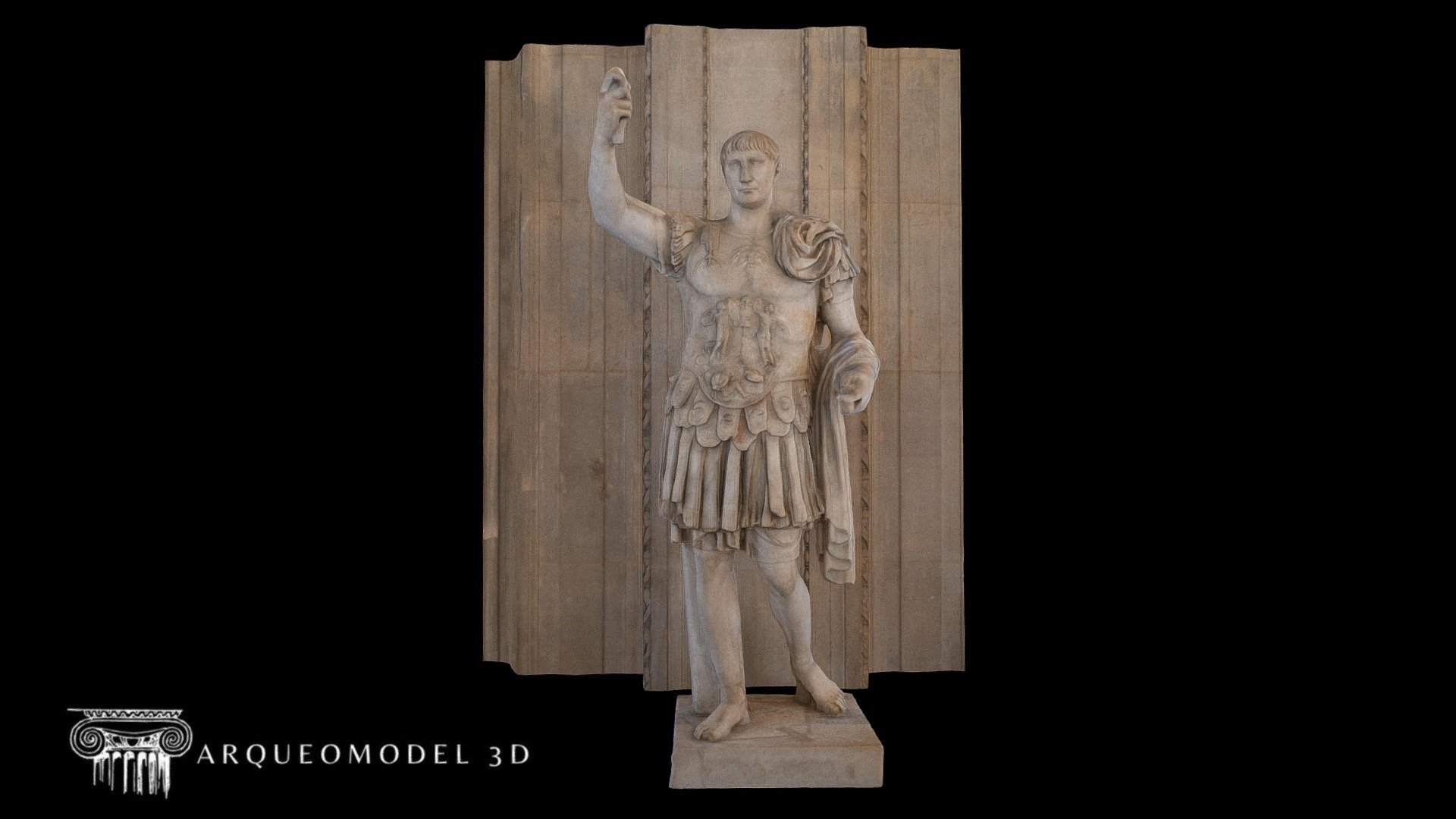 Marcus Ulpius Traianus LOUVRE (PARIS) - HIGHPOLY - Buy Royalty Free 3D ...