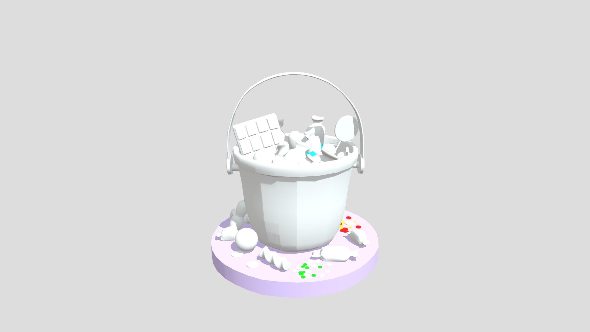 bucket - 3D model by evaanimate [4c2e8b7] - Sketchfab