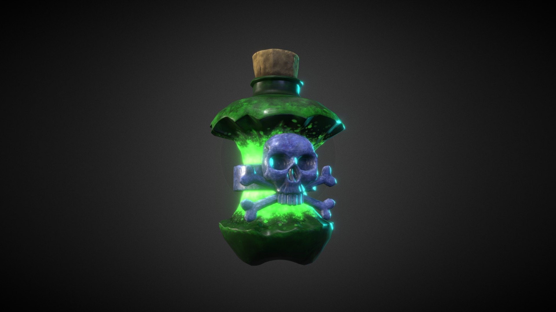 Poison Apple Potion - 3D model by christian_v [4c314c8] - Sketchfab