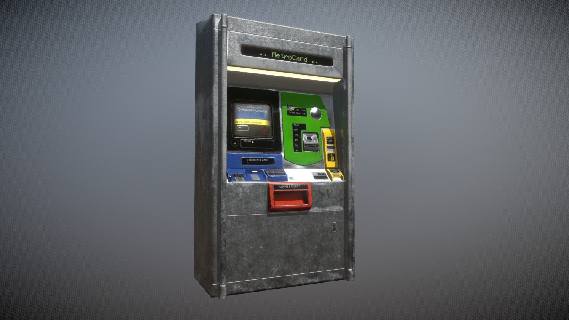 NYC Subway Ticket Machine - 3D model by Andre van Rooijen (@avanrooijen ...