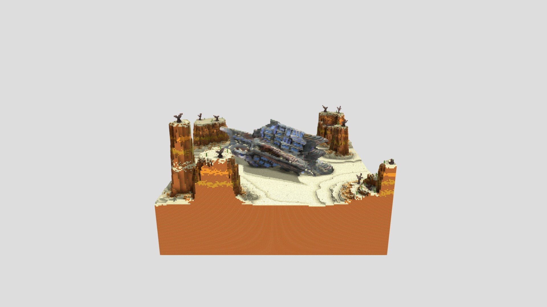 Spatial Shipwreck - 3D model by _HellWolf_ [4c32dad] - Sketchfab