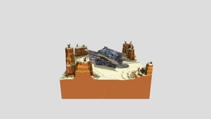 Minecraft-ship 3D models - Sketchfab