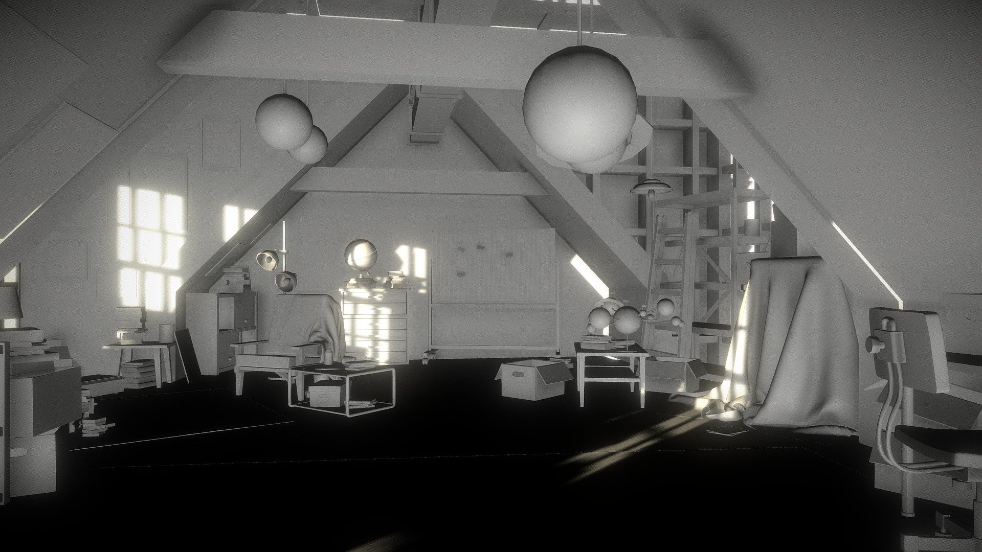 attic - 3D model by gtadhib [4c33915] - Sketchfab