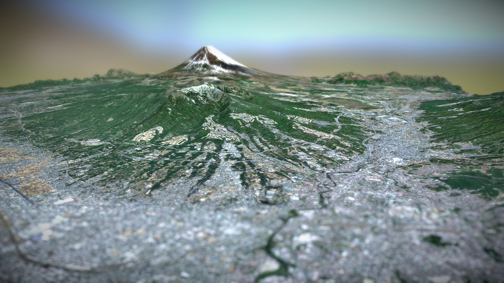 Mount Fuji - Download Free 3D model by Xavier Fischer - Elevation API ...