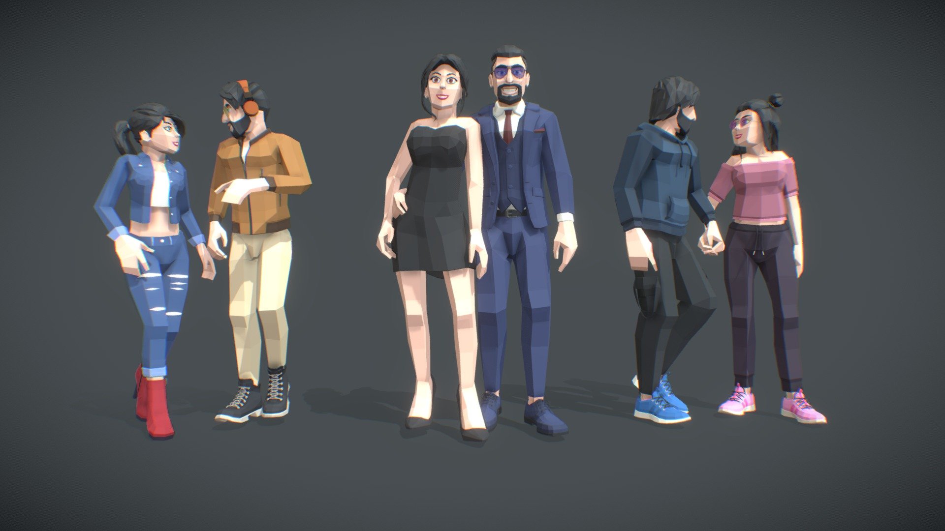 Low Poly Modular Characters - 3D model by Mumifier Studio (@Mumifier ...