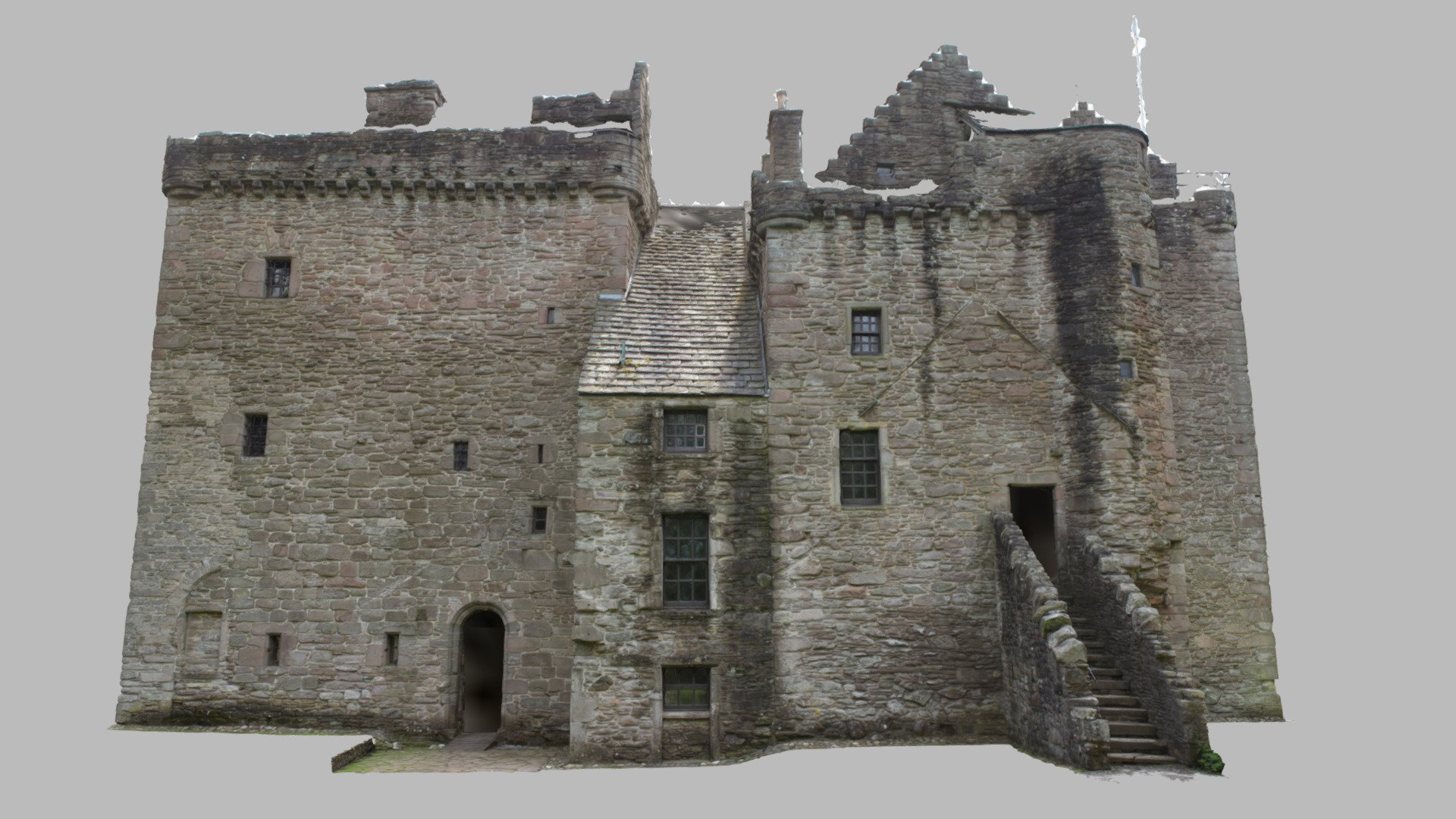 Scotland: Perth, Huntingtower Castle - 3D model by Daniel Muirhead ...
