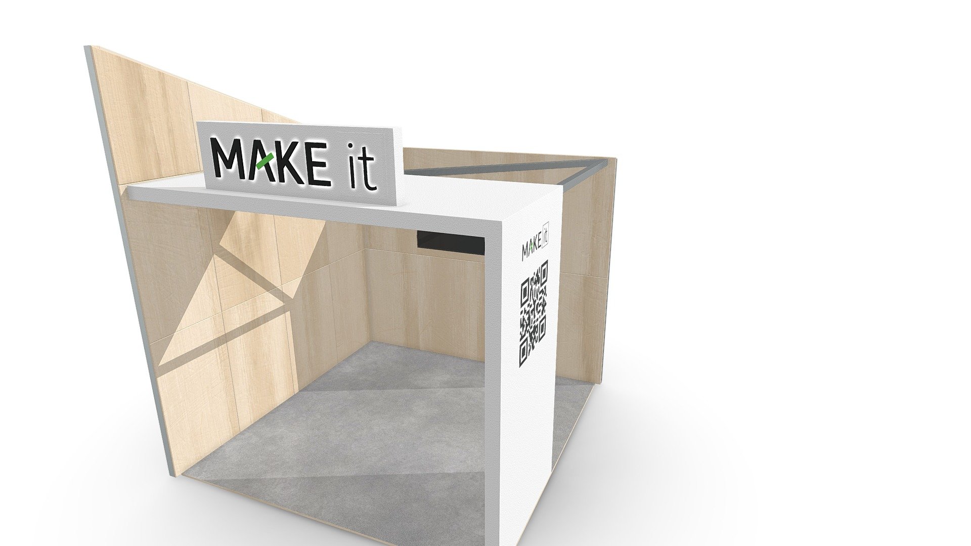 Corner stand expo - 3D model by Evo (@Evo3D) [4c3919c] - Sketchfab