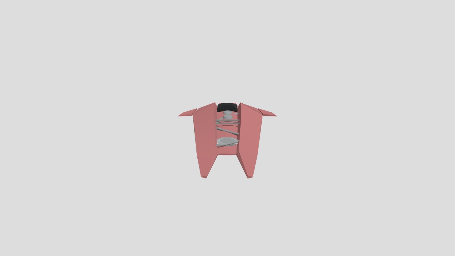 low poly spaceship - 3D model by 22001808 [4c3cdce] - Sketchfab