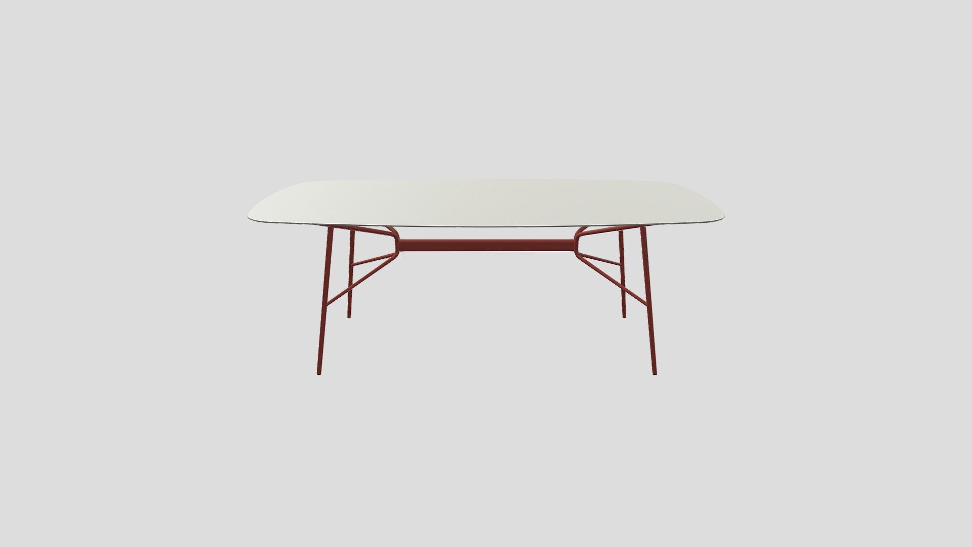 Kissi Rectangular Table 210 - 3D model by metaggio (@metagradeofficial) [4c3dad9] - Sketchfab